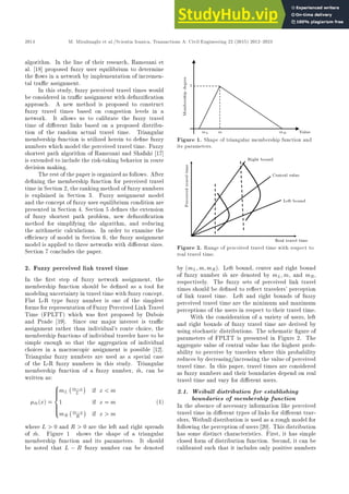A Fuzzy Network Assignment Model Based On User Equilibrium Condition | PDF