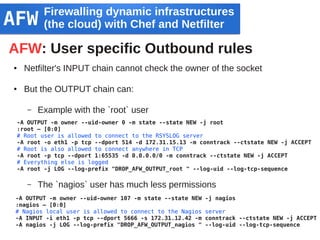 AFW: Dynamic Firewalls with Chef and Netfilter | PDF
