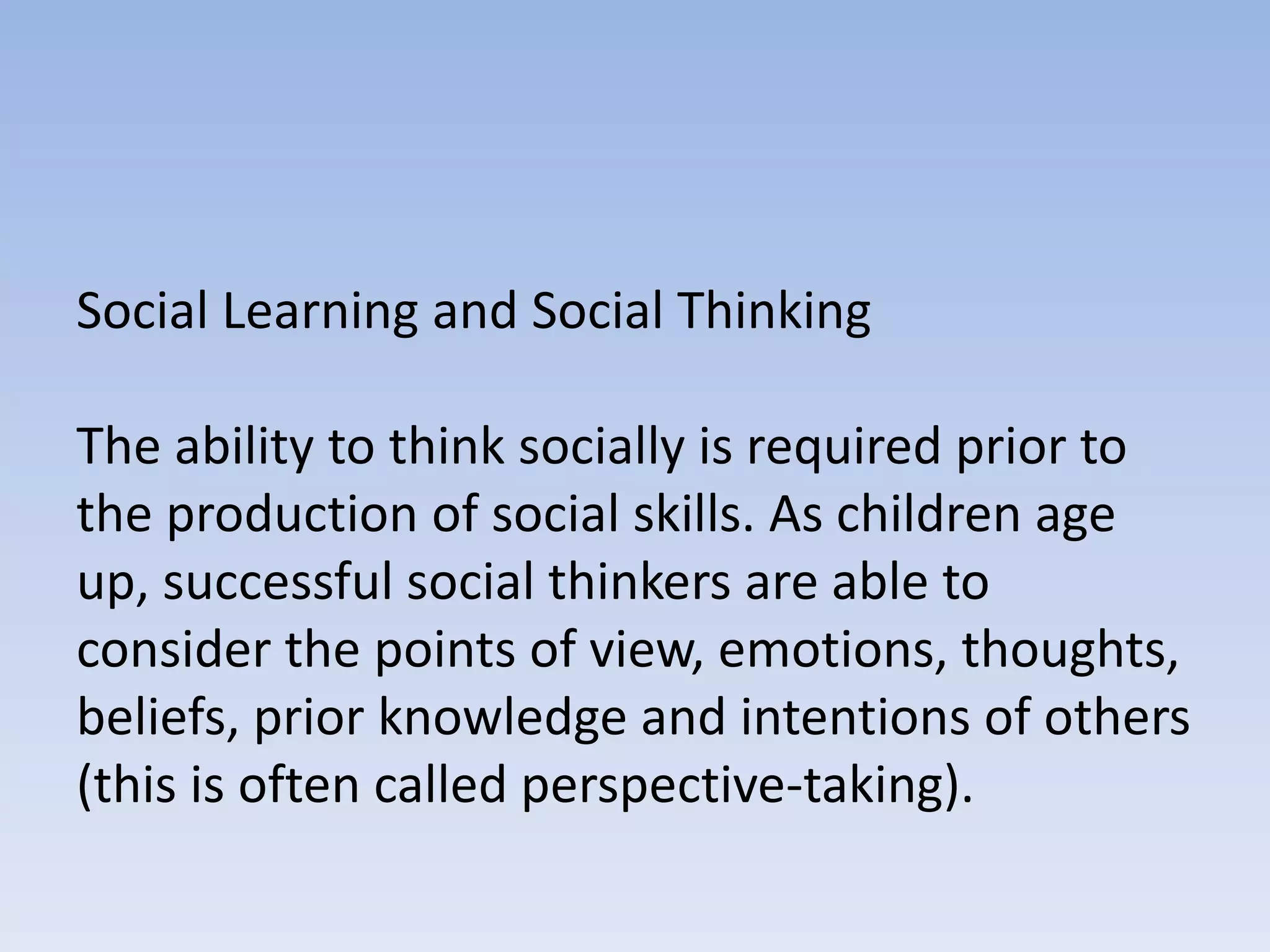 SOCIAL THINKING | PPTX