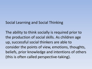 SOCIAL THINKING | PPTX