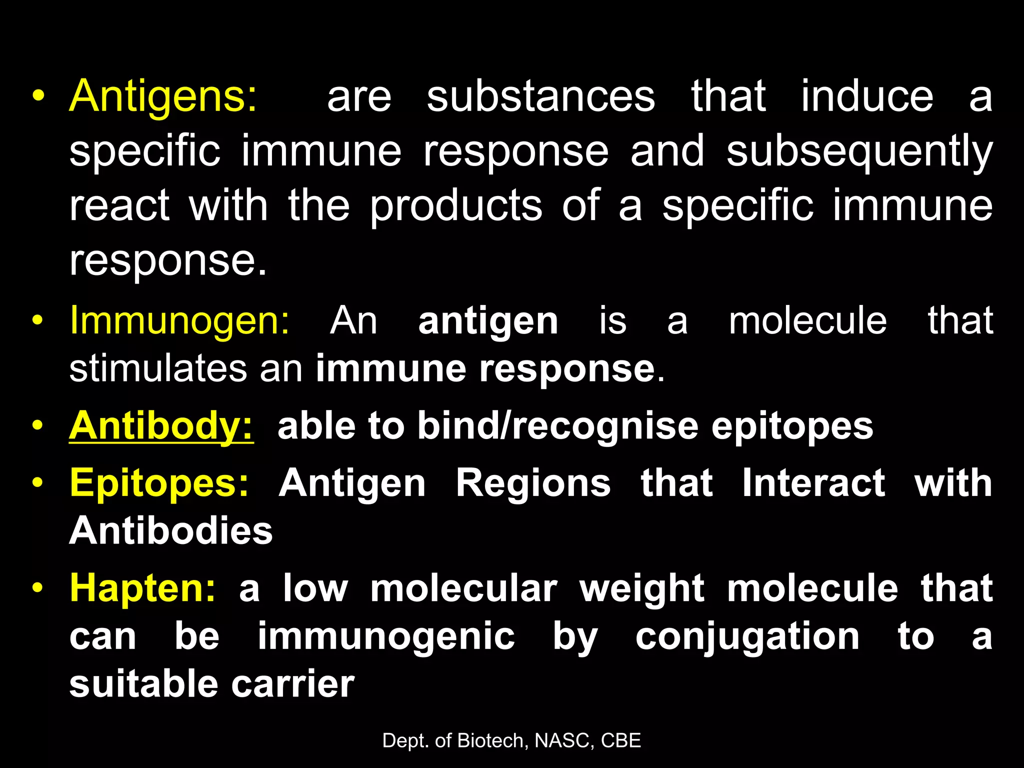 Antigen | PPT | Chemistry | Science