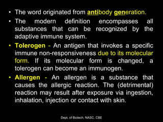 Antigen | PPT | Chemistry | Science