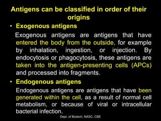 Antigen | PPT | Chemistry | Science