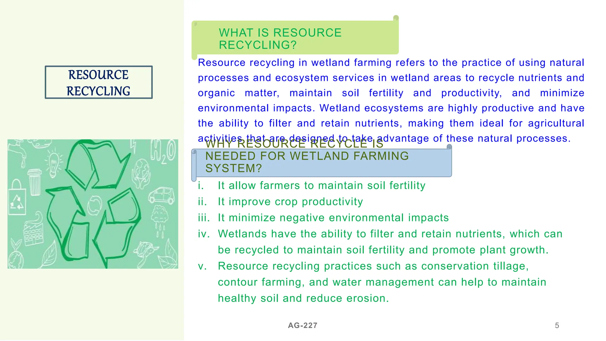 Resource recycling and energy flow in wetland farming.pptx