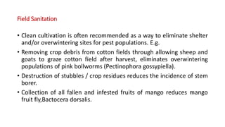 Cultural methods for pest control . pptx | PPTX