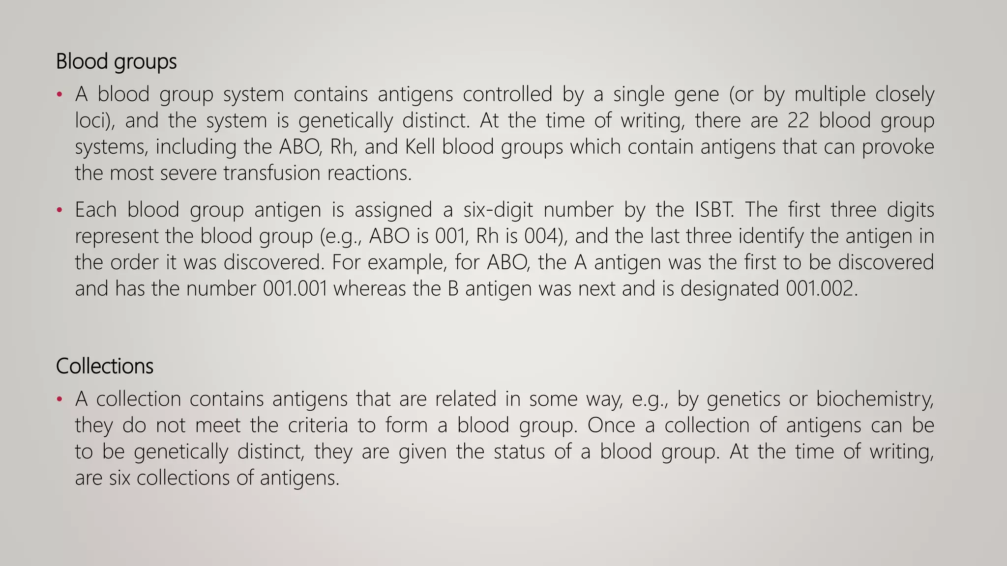 Antigens and Antibodies in blood bank practice | PPTX