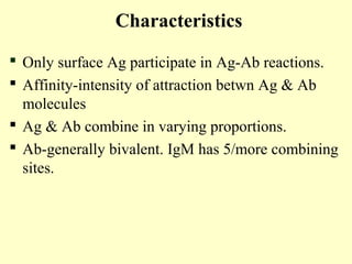 Antigen - antibody reaction based on medical science | PPT