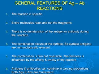 Ag ab reactions, raghu | PPT