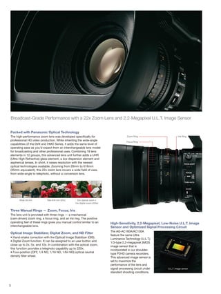 Panasonic AG-AC160A / AG-AC130A Brochure | PDF