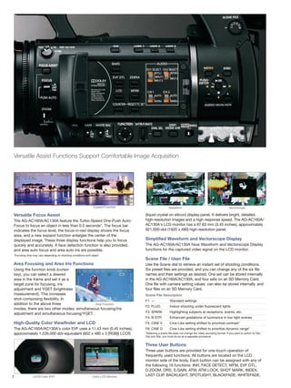 Panasonic AG-AC160A / AG-AC130A Brochure | PDF