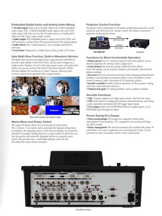 Panasonic AG-HMX100 Mixer Brochure | PDF