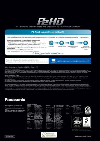 Panasonic AG-HVX200E | PDF | Video Production | Content Production