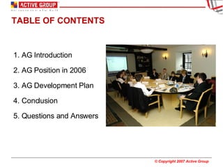 AG introduction | PPT