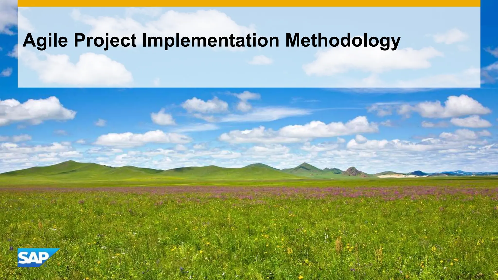 Agile Project Delivery Fundamentals by SAP | PPTX
