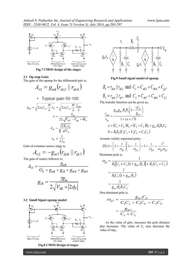 Performance Analysis Of Low Power High Gain Operational Amplifier Using Cmos Vlsi Design Pdf
