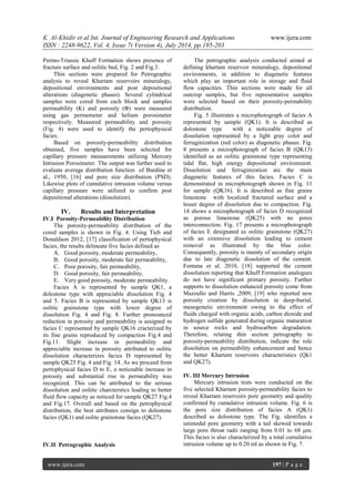 Integrated Petrophysical Parameters and Petrographic Analysis ...