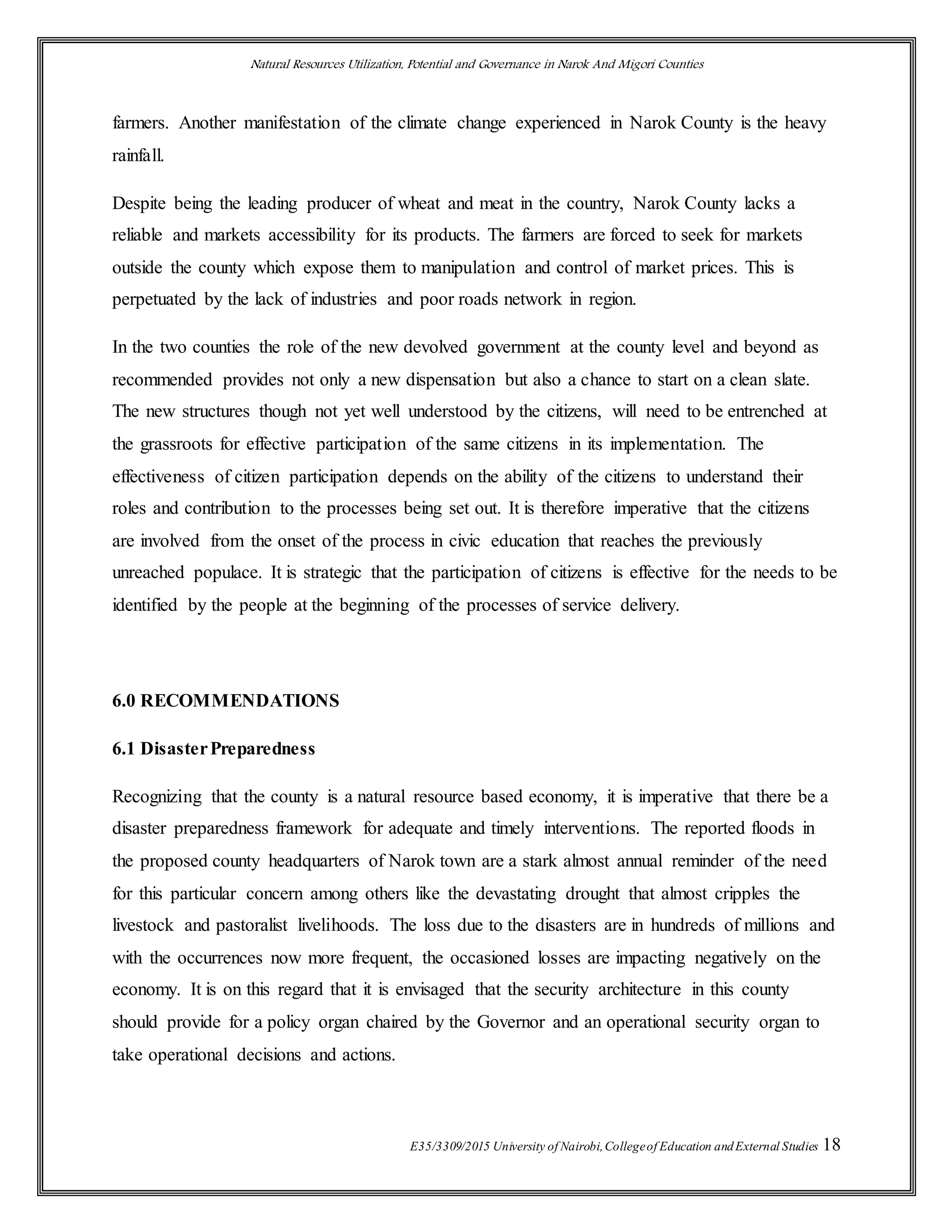 Migori and Narok Counties | DOCX