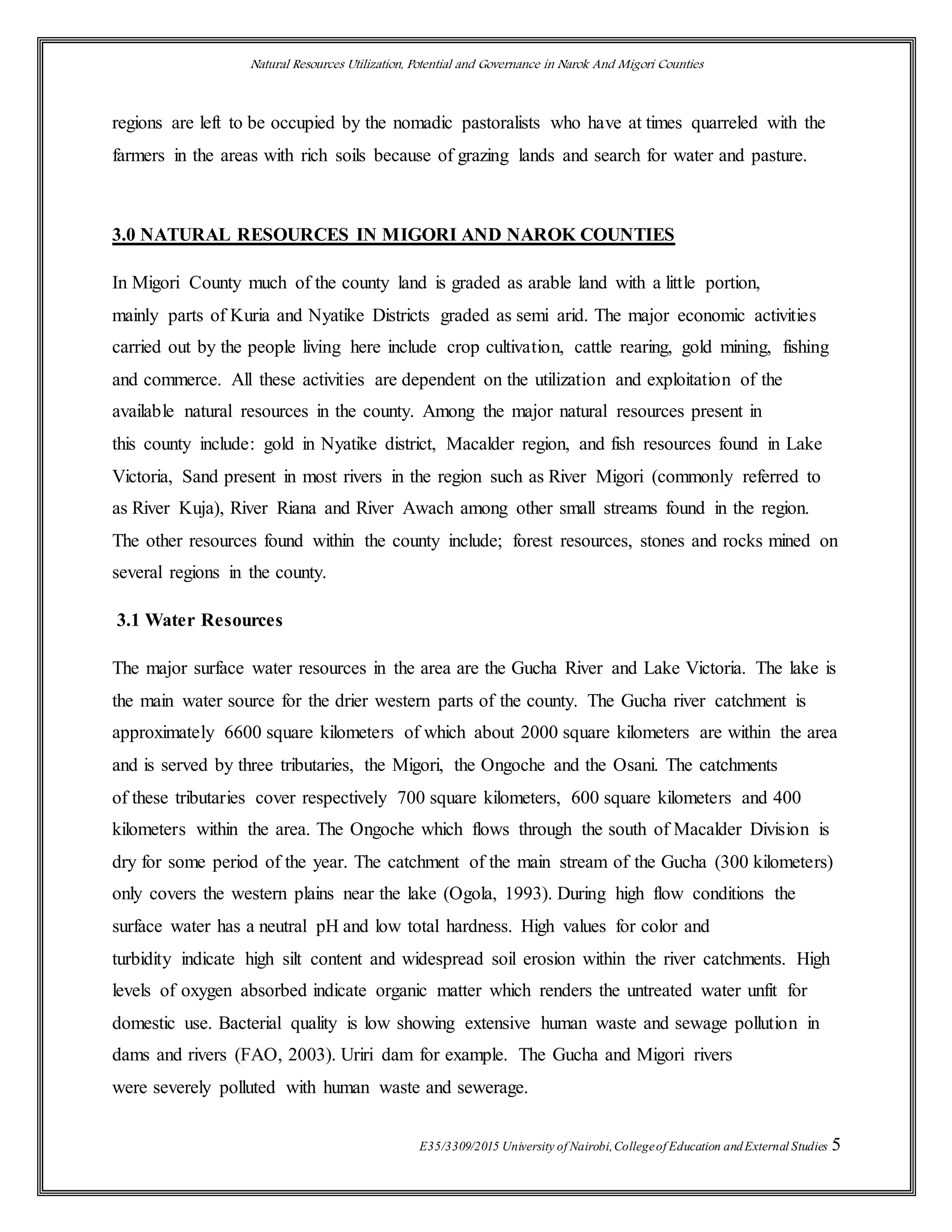 Migori and Narok Counties | DOCX