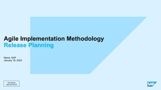 Agile implementation Methodology strategy | PPT