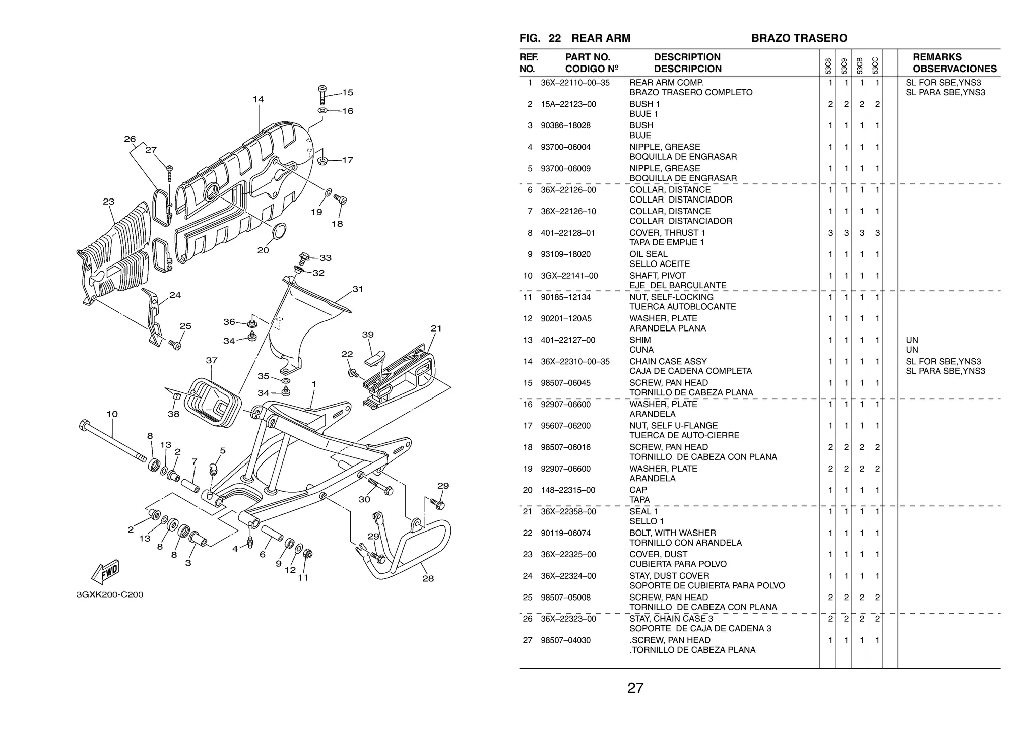 AG200-PARTS-CATALOGUE.pdf yamaha ag200 2007 | PDF