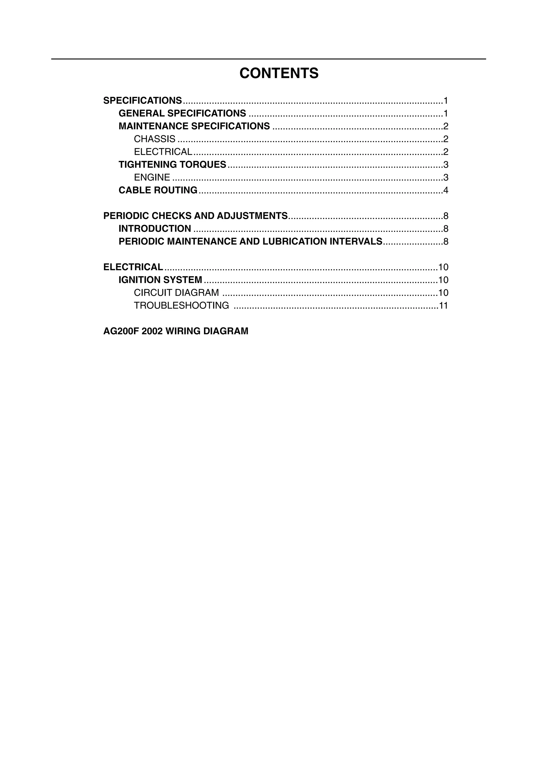 Yamaha AG200F (3GX-AE2) '03 service manual supplement | PDF