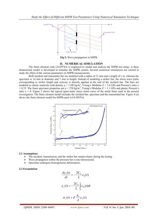 Study the Effect of Different SHPB Test Parameters Using Numerical ...