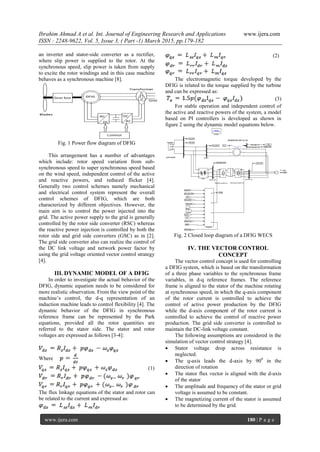 Independent Control of Active and Reactive Powers of a DFIG Based Wind Energy Conversion System ...