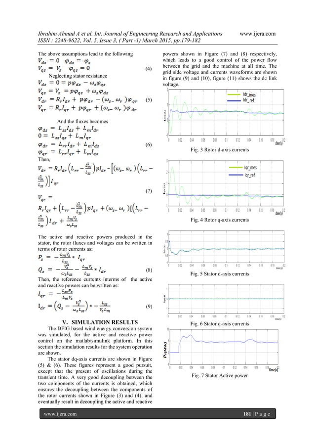 Independent Control of Active and Reactive Powers of a DFIG Based Wind Energy Conversion System ...