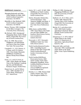 Landscaping for Wildlife With Native Plants - North Carolina State ...