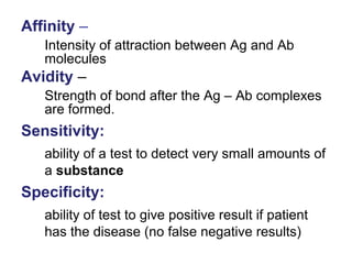 Ag ab reactions and clinical utility | PPT