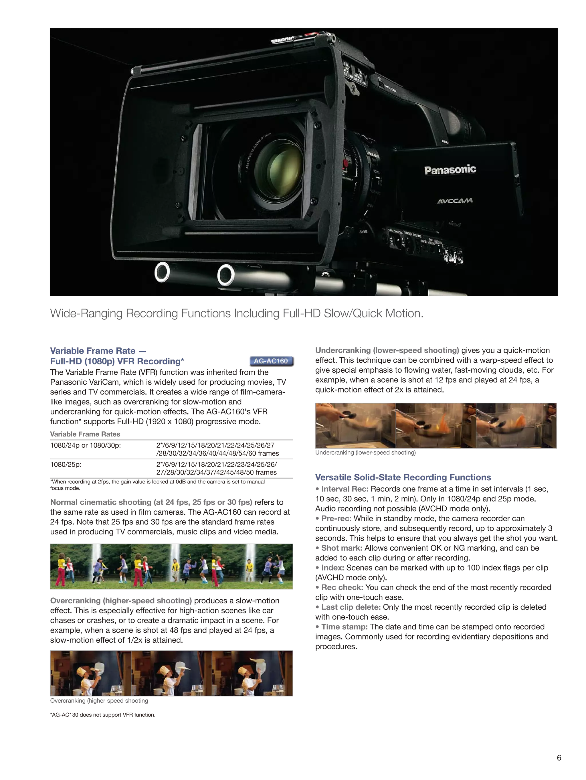 Panasonic AG-AC130E | PDF