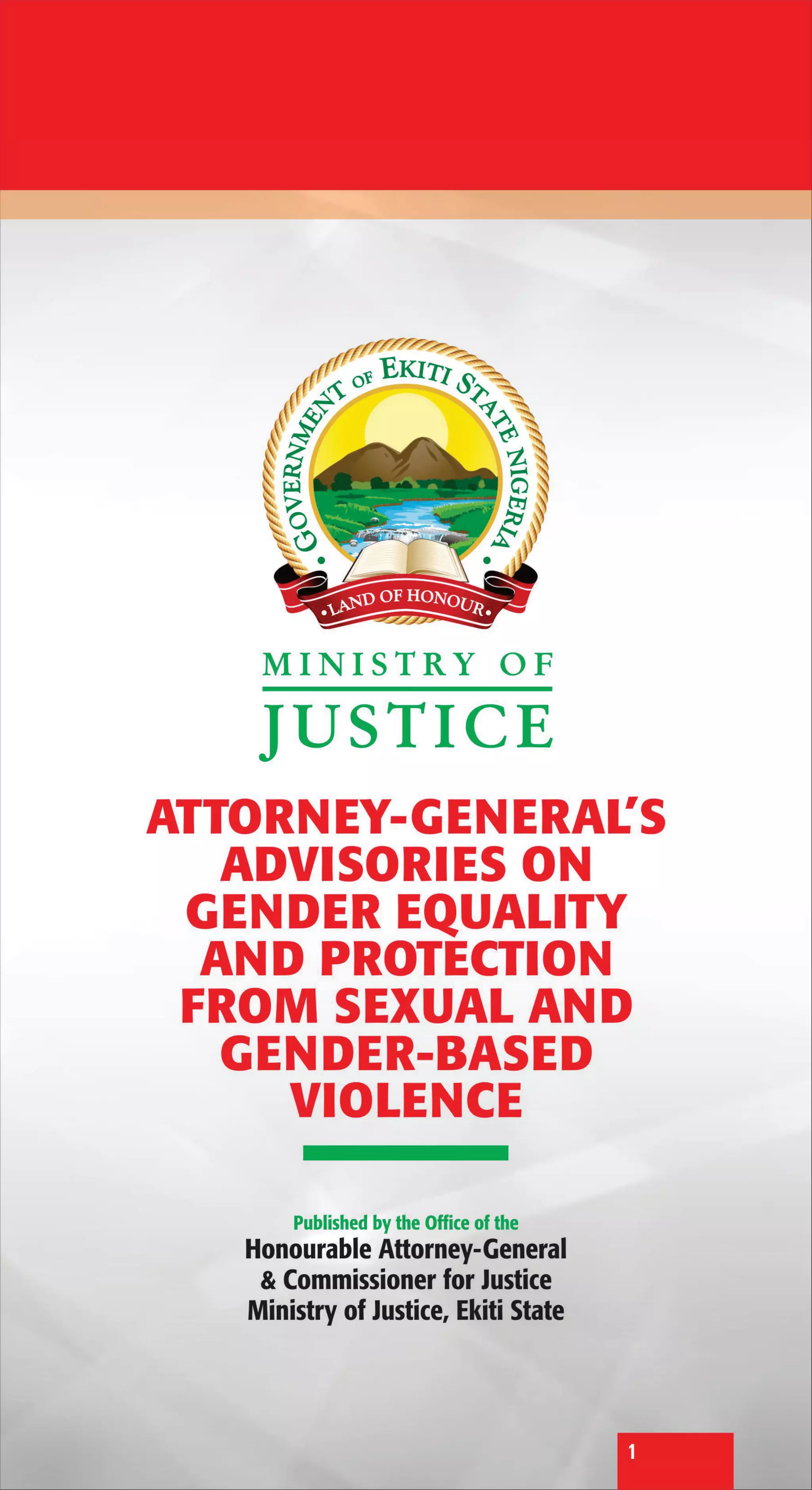 Ekiti Attoney General's Advisories on Gender Equality and Protection ...