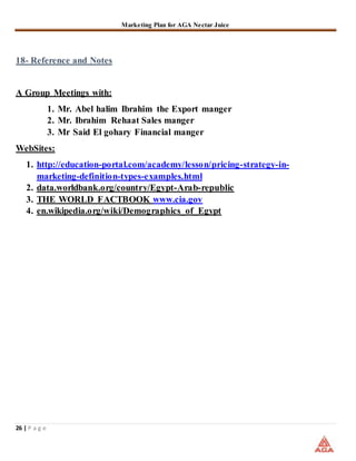 Nile Company agricultural industrialization (AGA) | DOCX