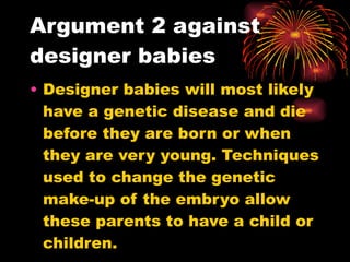 Against Designer Babies | PPT