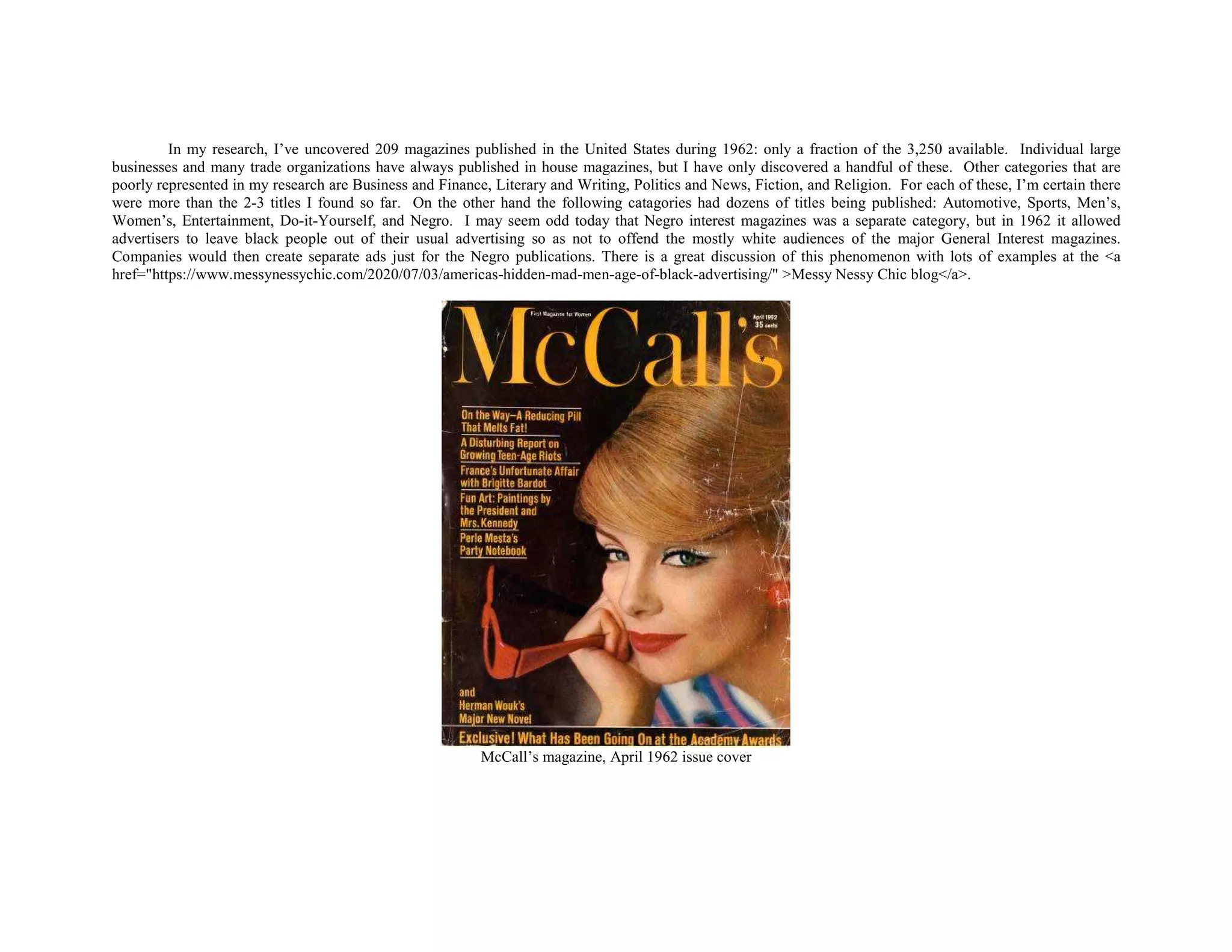A Gallery of 1962 Magazines | PDF