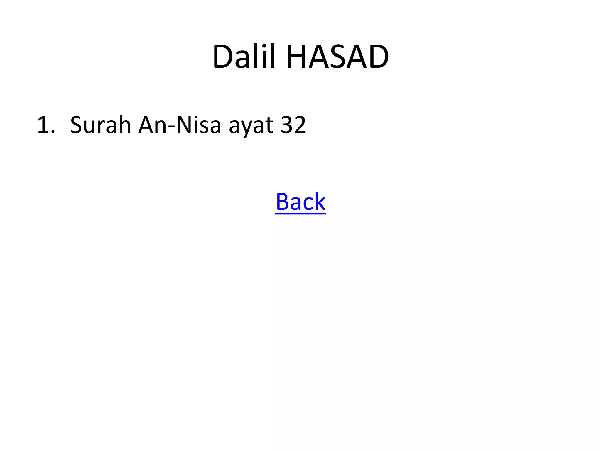 Hasad (iri dengki) | PPTX