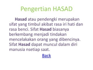 Hasad (iri dengki) | PPTX