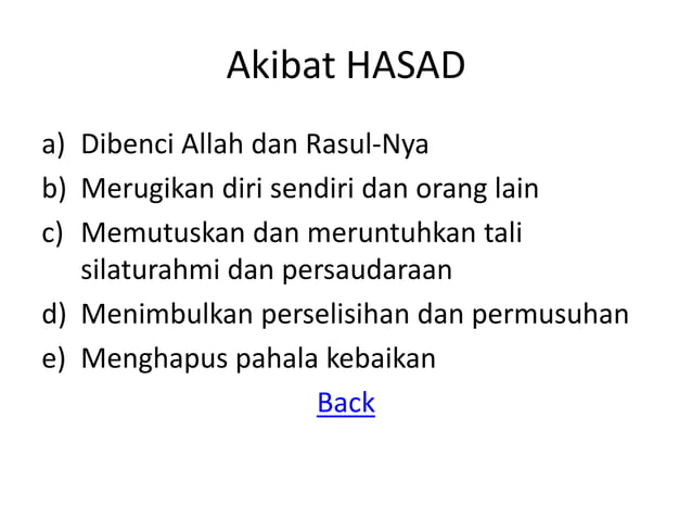 Hasad (iri dengki) | PPTX