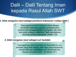PowerPoint PAI Kelas 11 BAB Iman Kepada Rasul | PPTX