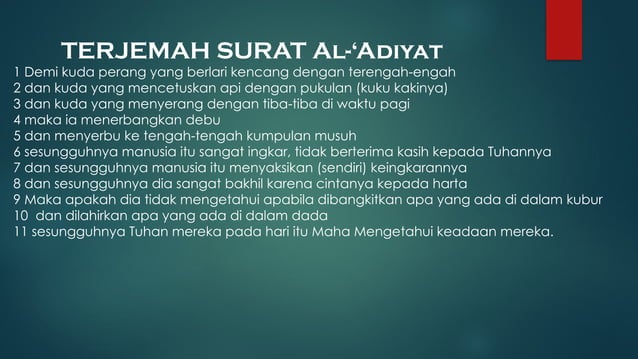 Tentang Surat Al-Adiyat Ayat 1 sampai 11.pptx