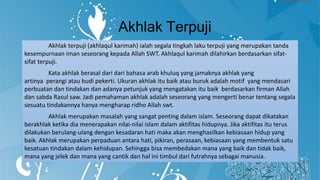 Agama Islam : Akhlak Terpuji | PPTX