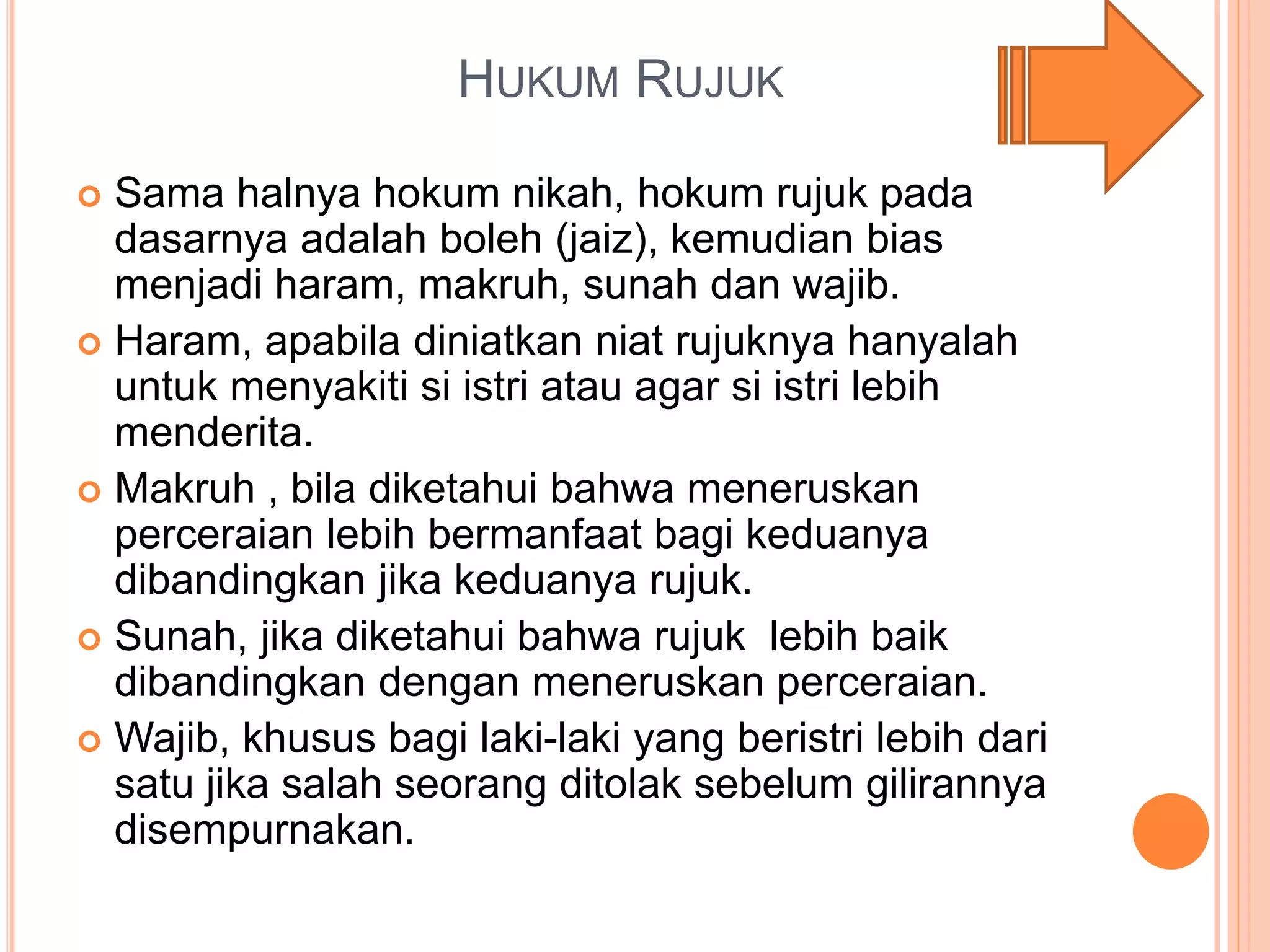 Agama iddah & rujuk materi xii | PPTX