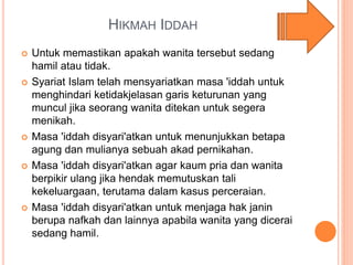 Agama iddah & rujuk materi xii | PPTX