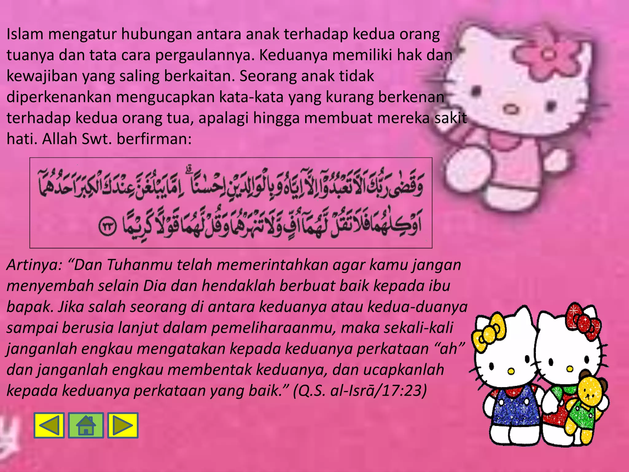 Sayang, Patuh dan Hormat kepada Orang Tua dan Guru | PPTX