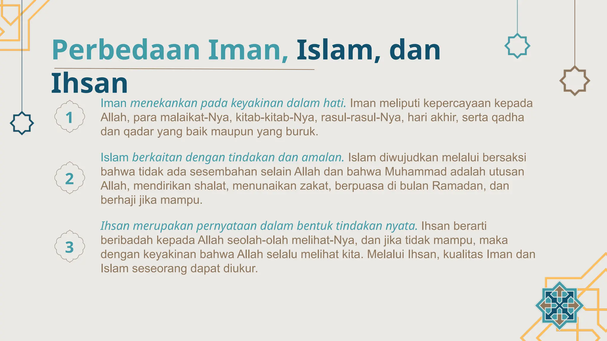 Agama Iman, Islam dan Ihsan (Kelompok 3).pptx