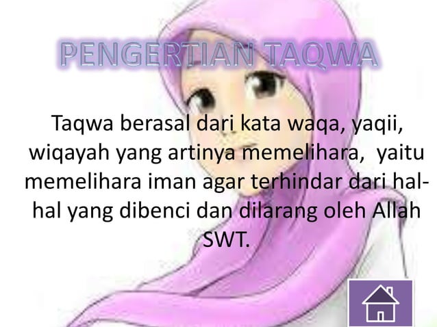 makna taqwa dalam kehidupan | PPT