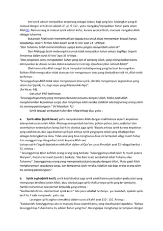 Agama islam dosa besar | PDF