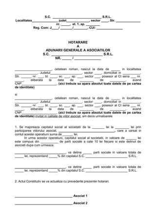 Aga majorare capital | DOC