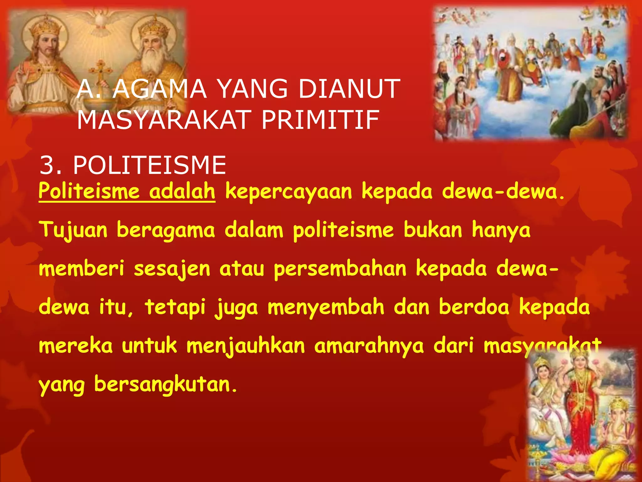 Agama masyarakat primitif & modern | PPTX