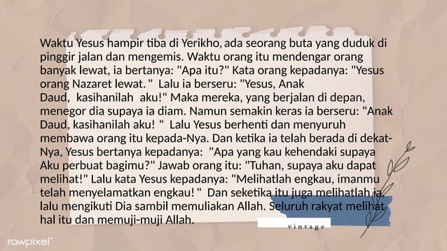 Agama Pelajaran 9 Yesus mewartakan kerajaan Allah | PPT